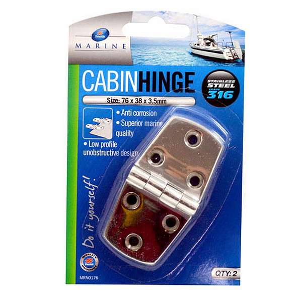 Port-Vila Hardware - Hinge-Cabin-Zenith-76x38x3.5mm